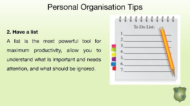 7 Helpful Tips for Better Personal Organisation