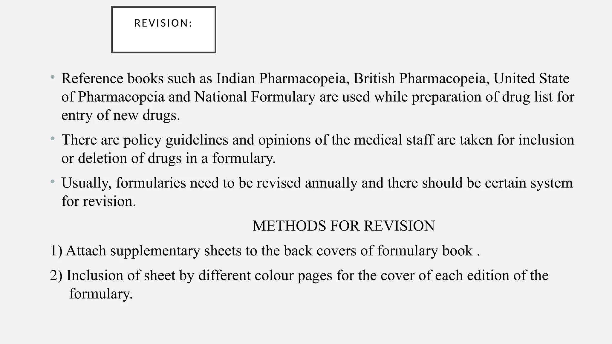 HOSPITAL FORMULARY.pptx seventh semester | PPTX