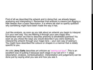 7 how do you interpret an artwork | PPTX