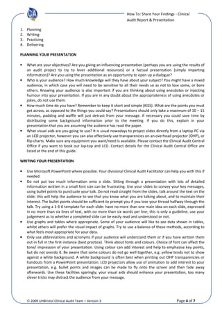 7 how to write a report and presentation v3 | PDF