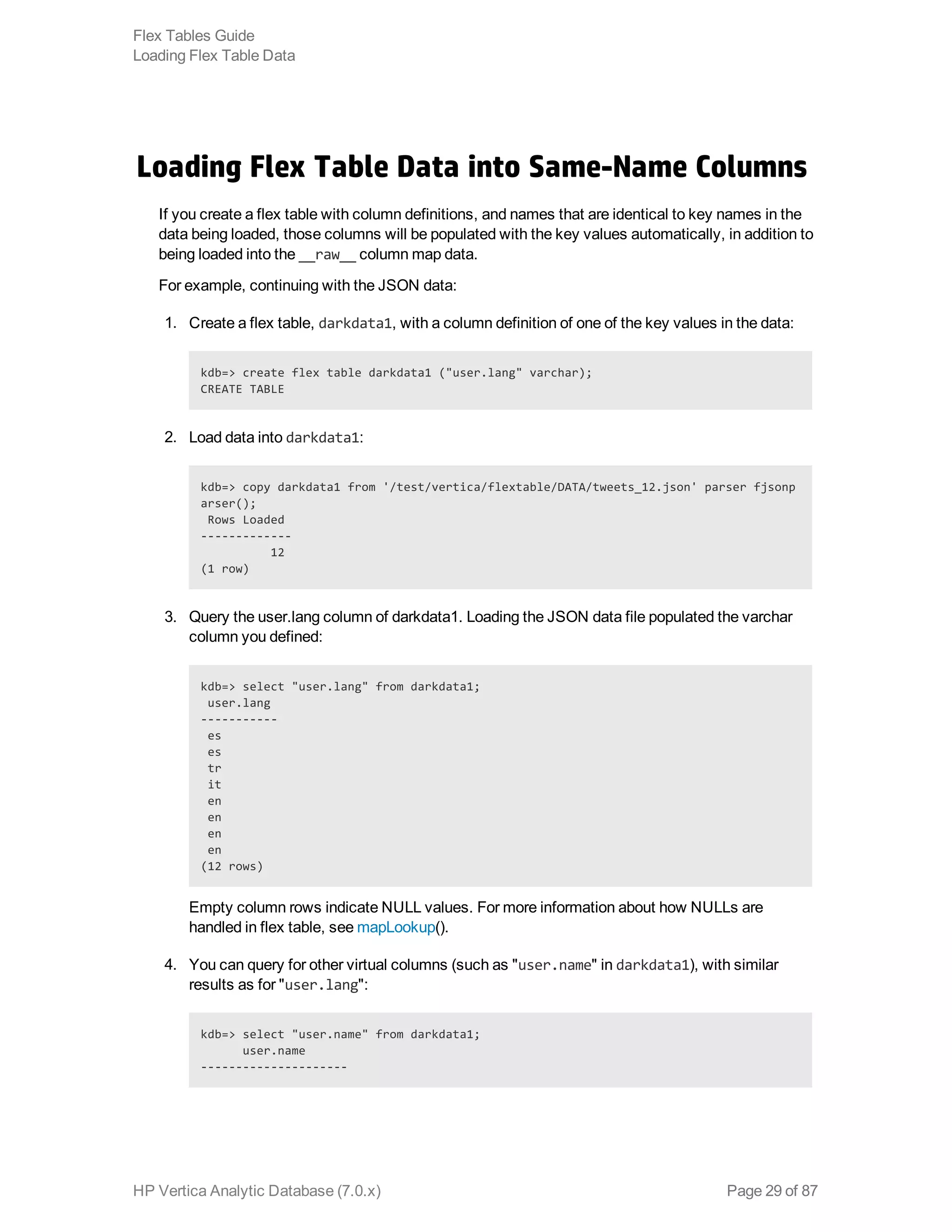 Flex Tables Guide Software V. 7.0.x | PDF