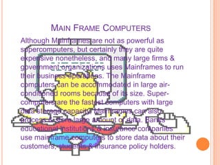 Types of Computers PPT | PPTX | Computing | Technology & Computing