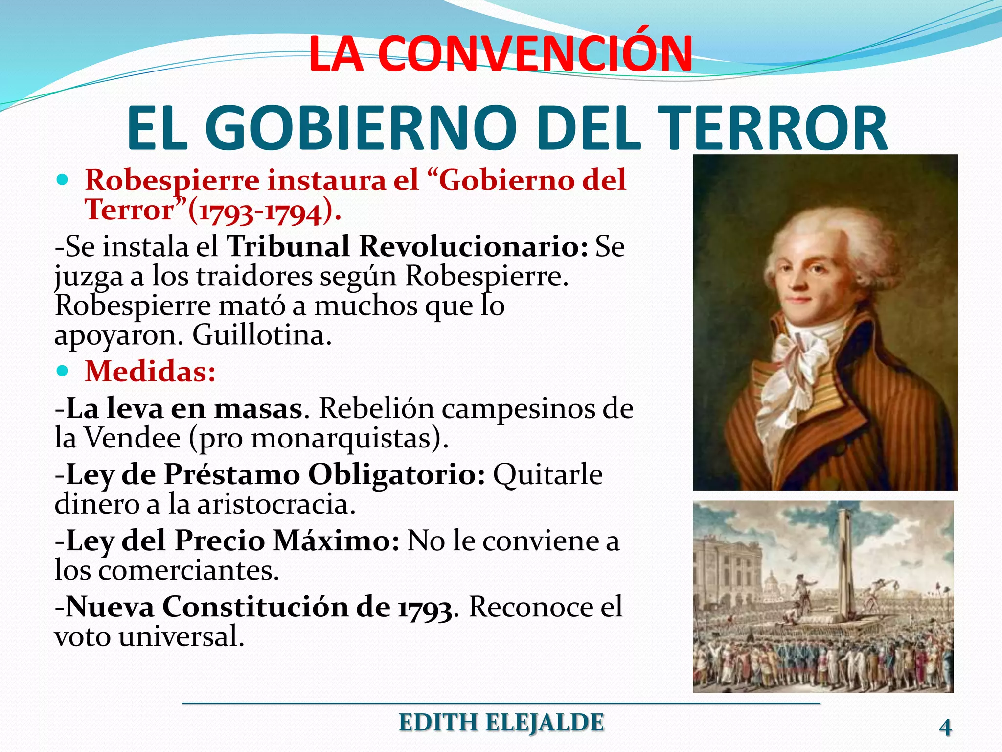 EL DIRECTORIO Y LA REVOLUCION FRANCESA | PPTX