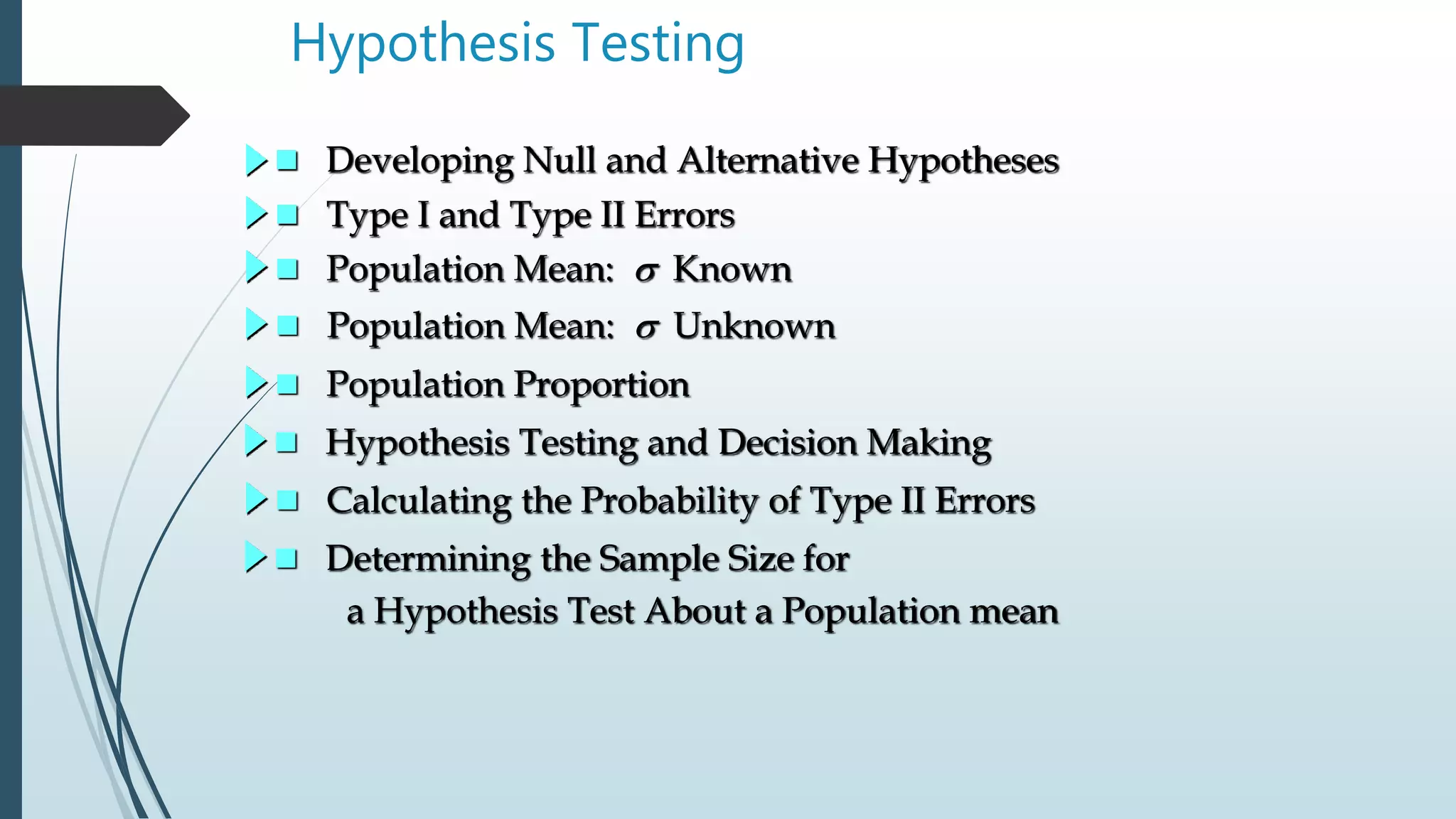 7 hypothesis testing | PPTX