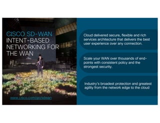 Cisco Connect 2018 Philippines - cisco sd-wan-next generation wan to power your digital business ...