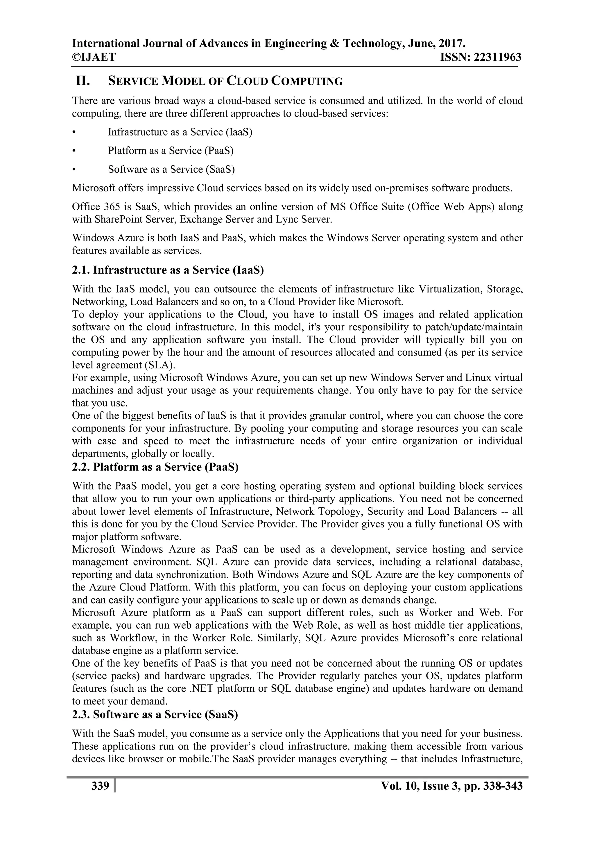 CLOUD COMPUTING: SECURITY ISSUES AND CHALLENGES | PDF