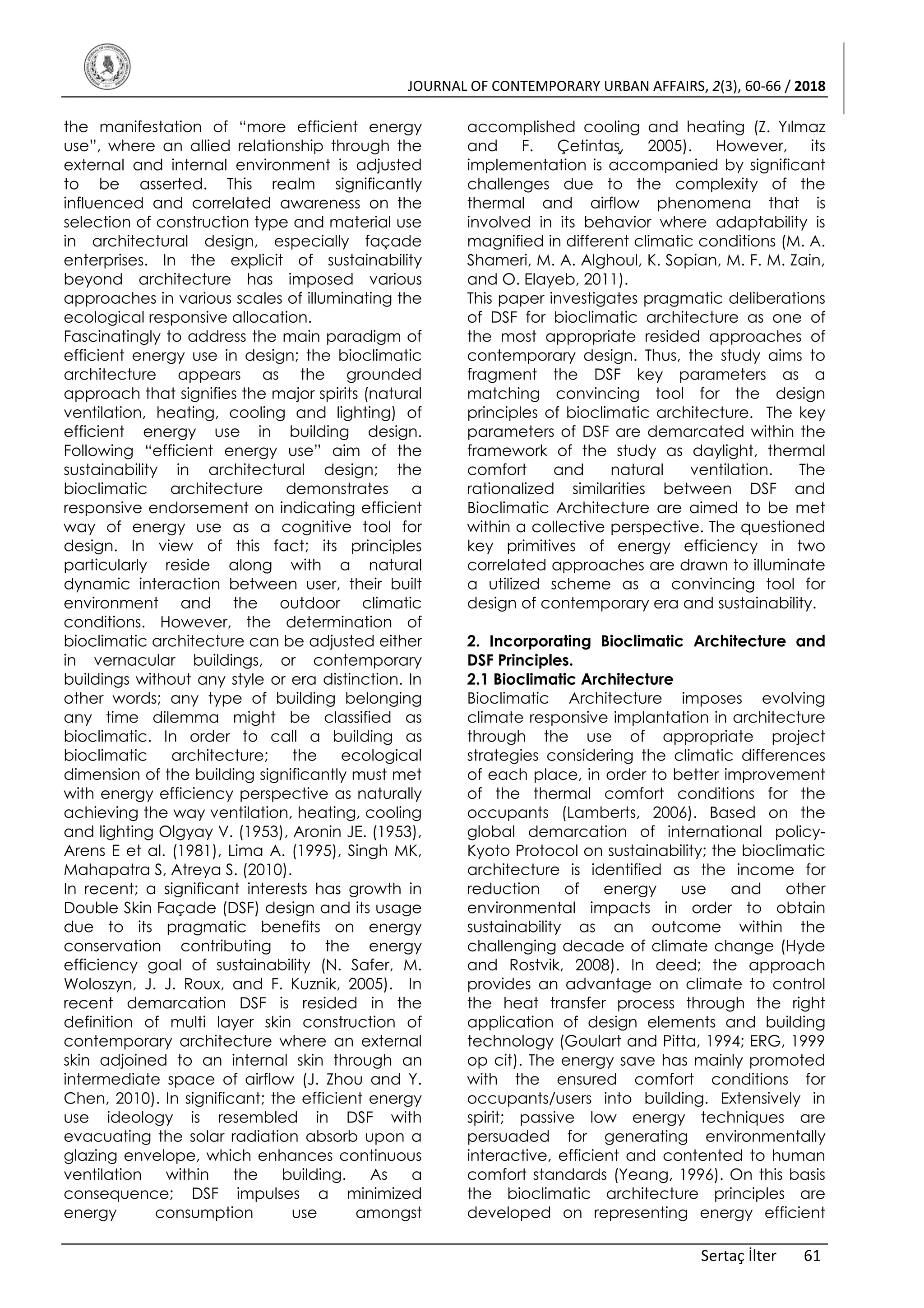 Exploring Design Principles of Bioclimatic Architecture and Double Skin ...
