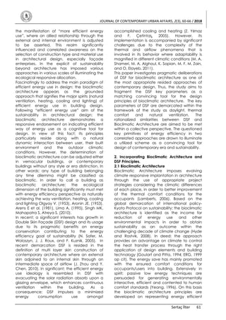 Exploring Design Principles of Bioclimatic Architecture and Double Skin ...
