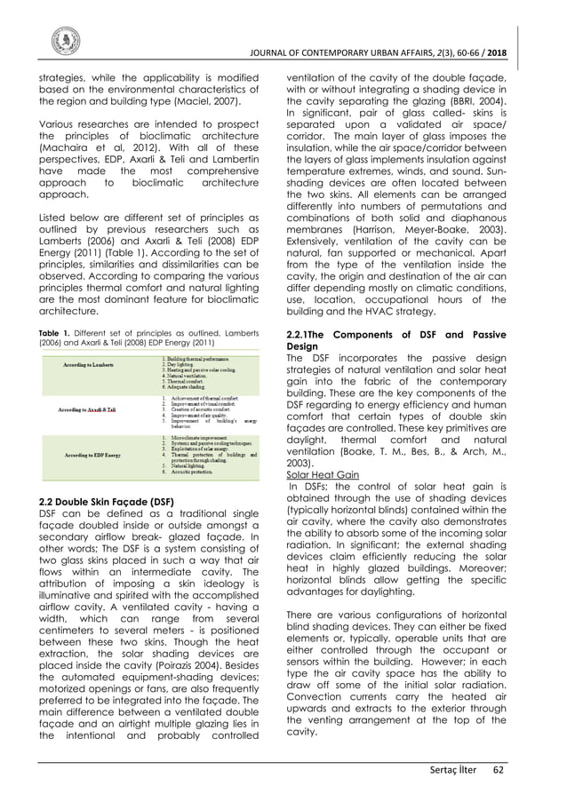 Exploring Design Principles of Bioclimatic Architecture and Double Skin ...