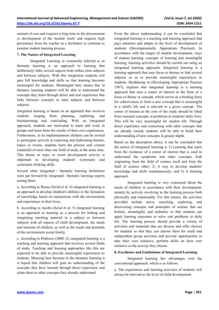 Integrated Learning Module Development on Department of PGSD Students, Gorontalo State ...