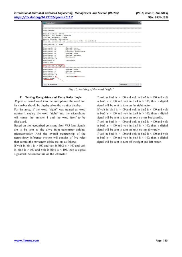 Implementation Of Robotic System Using Speech Recognition Technique