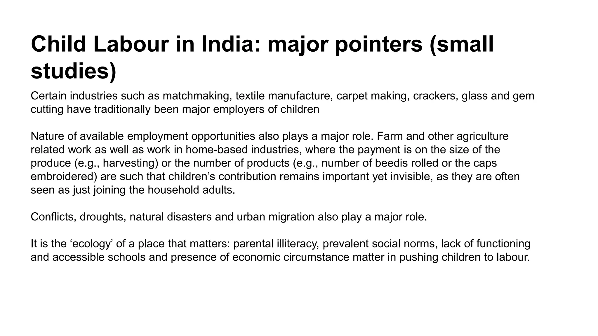 Landscaping education strategies to address child labour in India | PPT