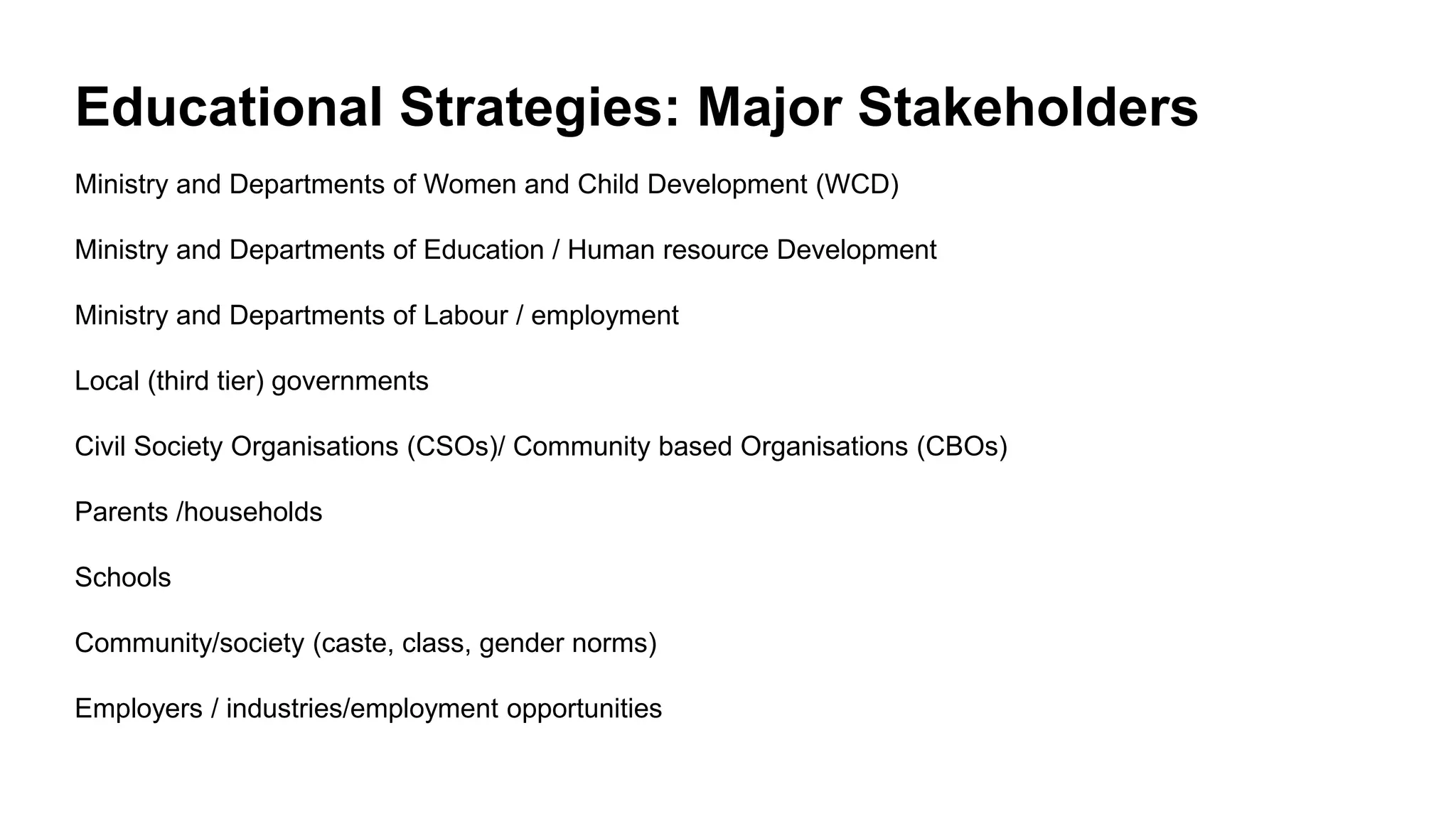 Landscaping education strategies to address child labour in India | PPT