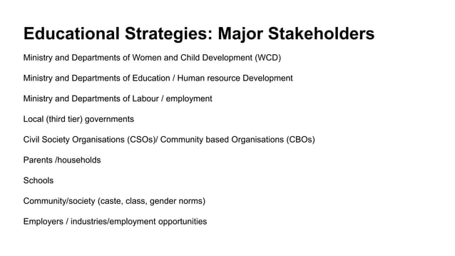 Landscaping education strategies to address child labour in India | PPT