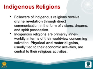 7_Indigenous_Religions power point presentation | PPT