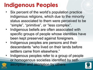 7_Indigenous_Religions power point presentation | PPT