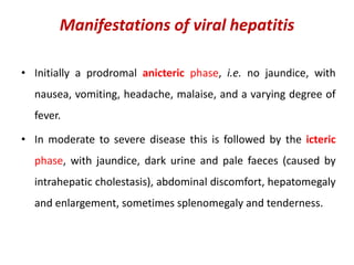 Infective hepatitis and cirrhosis | PPTX