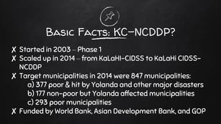 7) input on monitoring systems dswd kc ncddp-todd sales | PPT