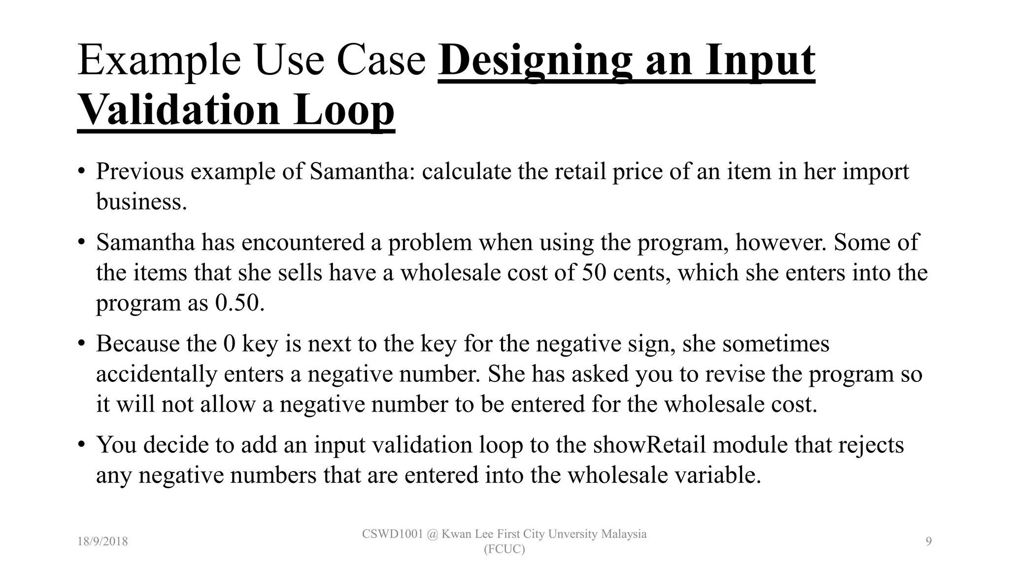 7 Input Validation Ppt