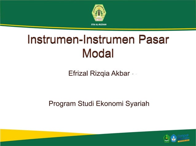 (7) Instrumen Pasar Modal.ppt
