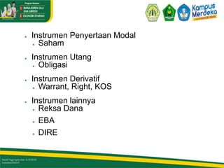 (7) Instrumen Pasar Modal.ppt