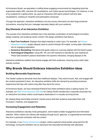 7 Interactive Exhibition Ideas Brands Can’t Ignore for 2025 | PDF