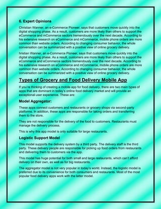 7 Interesting Facts About Building Grocery Delivery Apps | PDF
