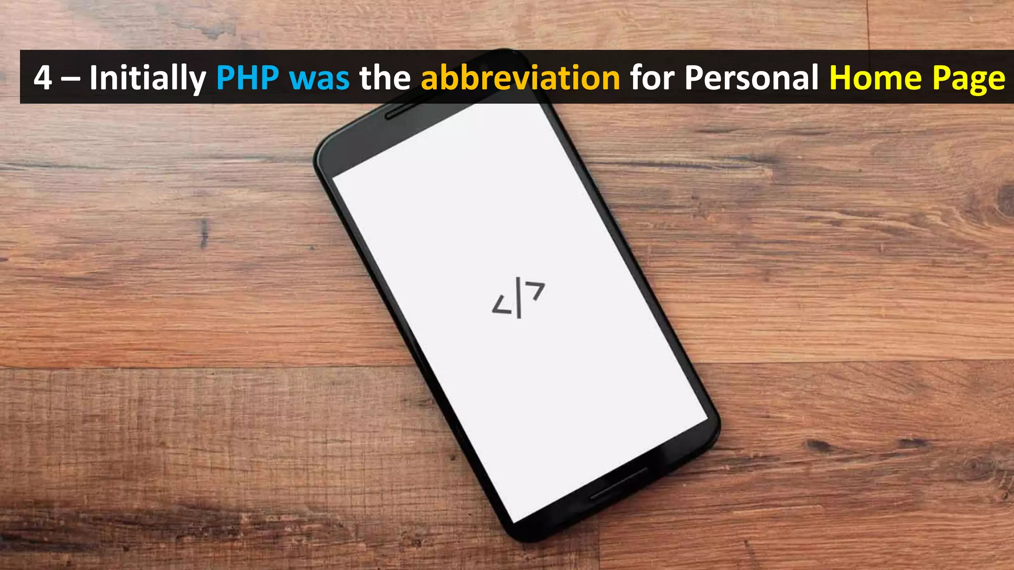 7 Interesting Facts about PHP that You Never Knew | PDF