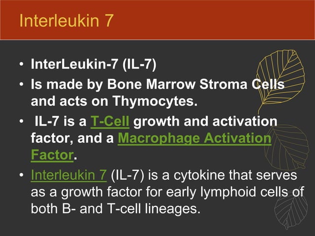interleukins | PPTX | Genetics | Science