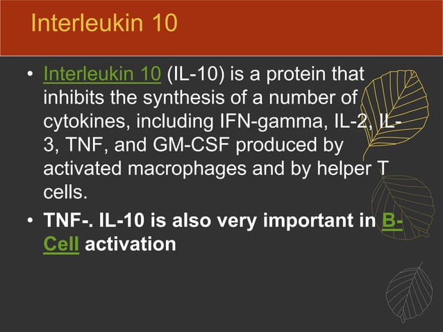 interleukins | PPTX | Genetics | Science