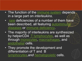 interleukins | PPTX