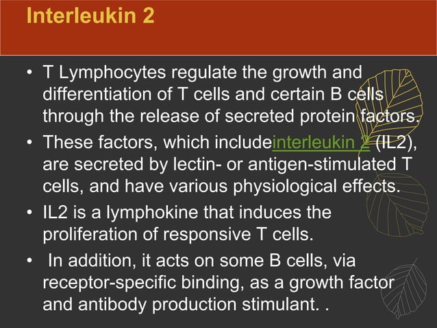 interleukins | PPTX | Genetics | Science
