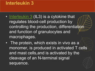 interleukins | PPTX