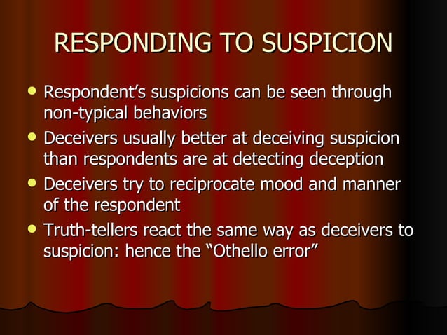 Interpersonal Deception Theory | PPT | Family and Relationships