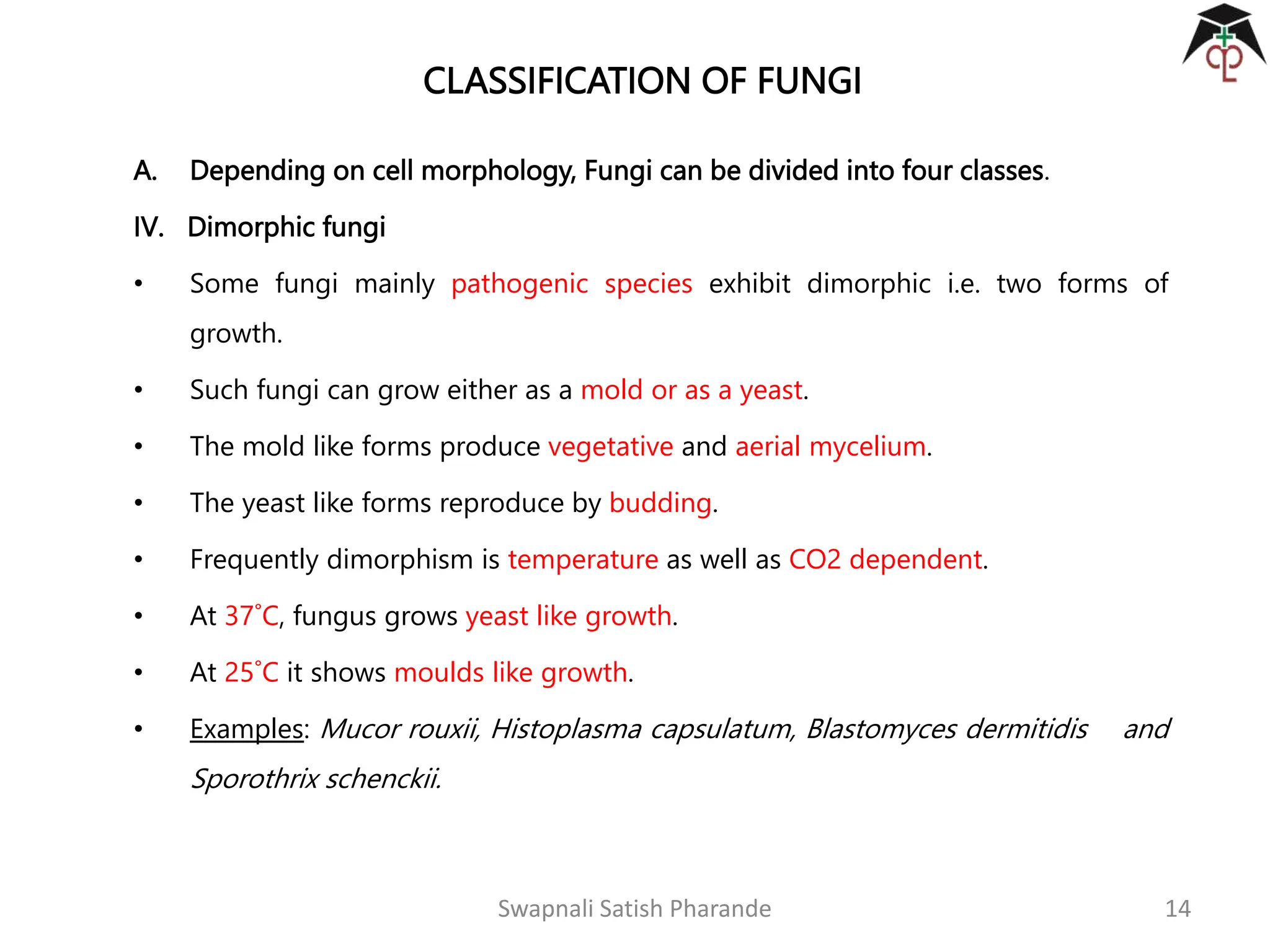 Introduction and Classification of Fungi | PPTX