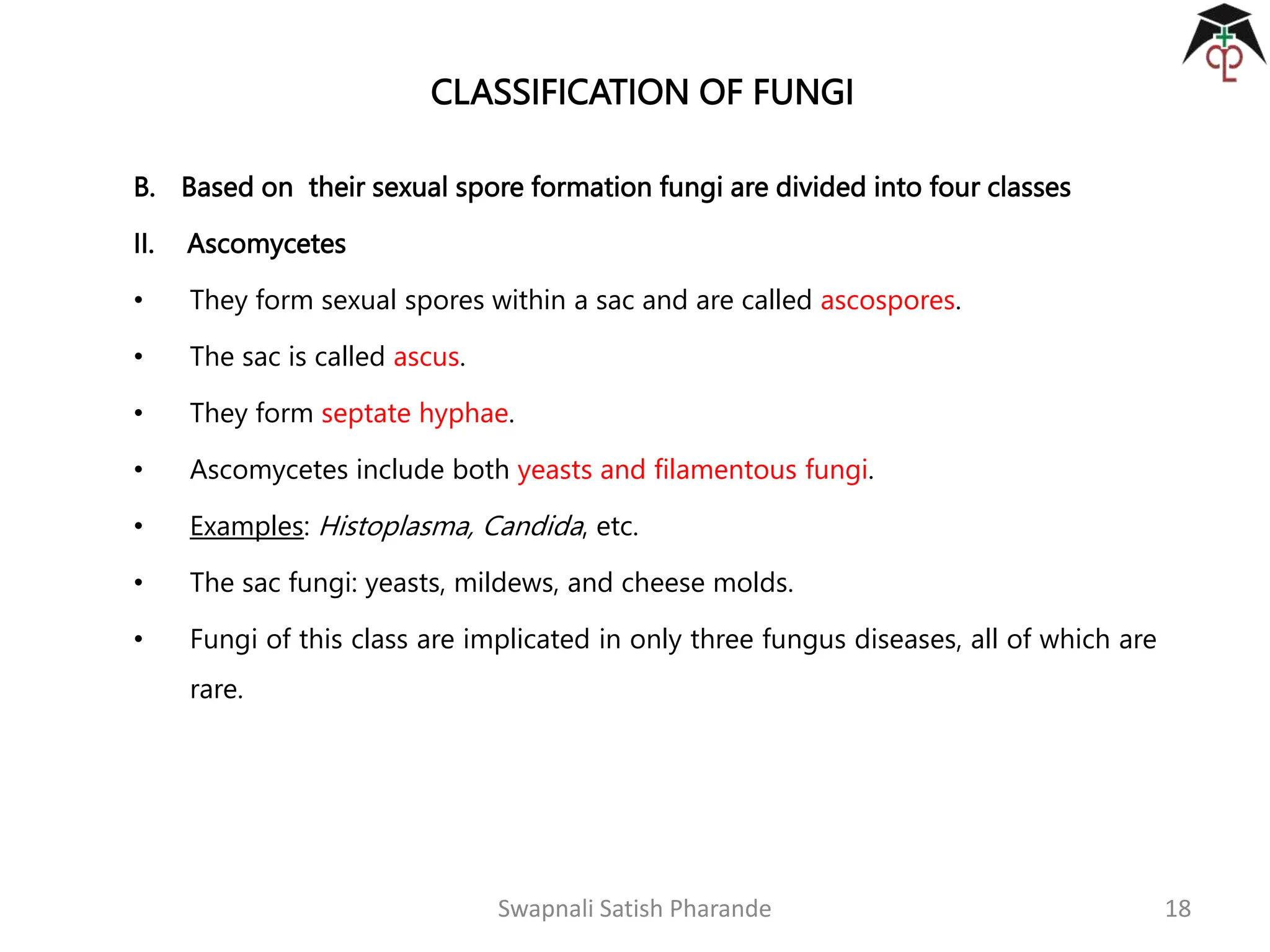 Introduction and Classification of Fungi | PPTX