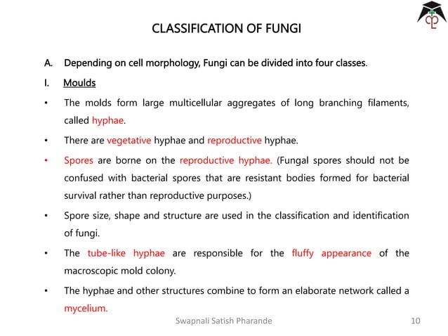 Introduction and Classification of Fungi | PPTX