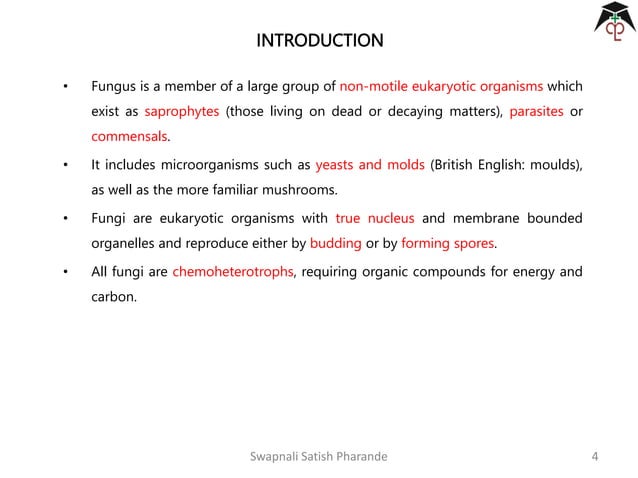 Introduction and Classification of Fungi | PPTX