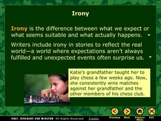 literary analysis: irony | PPT