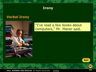 literary analysis: irony | PPT