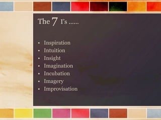 7 i‘s of designing | PPTX