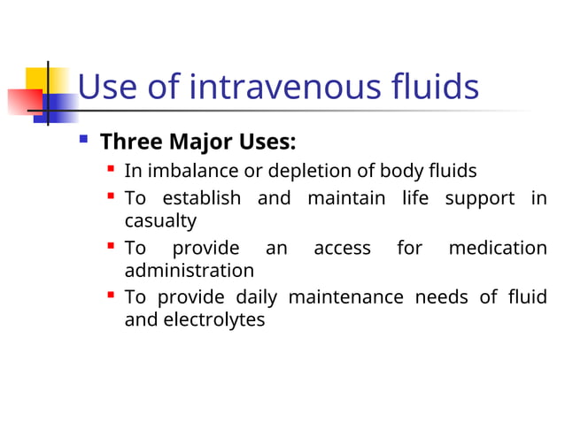 7 types of IV fluids for the intravenous use RL, DNS, NS, D5 , D10 | PPT