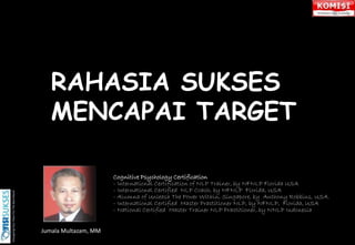 Materi pak jumala mencapai target | PPTX