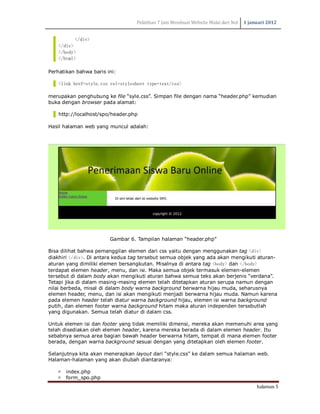 7 jam membuat web dari nol | PDF