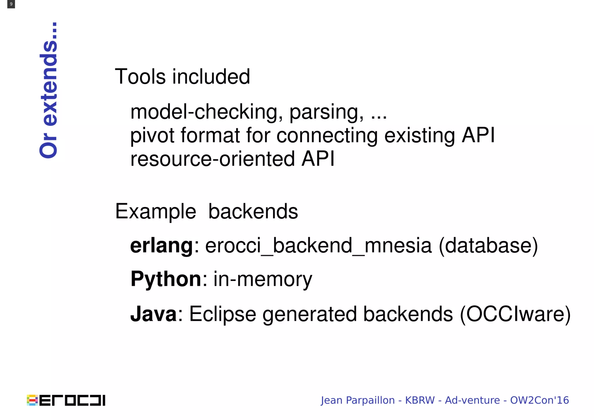 erocci - a scalable model-driven API framework, OW2con'16, Paris. | PDF