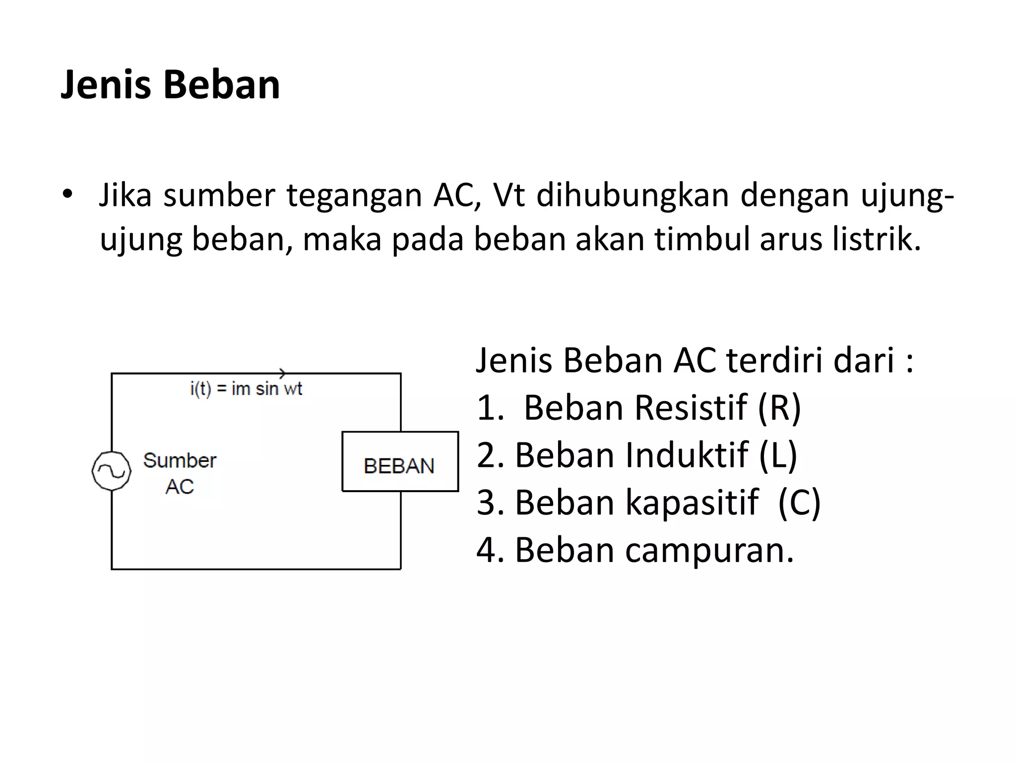 7 jenis beban ac | PPTX
