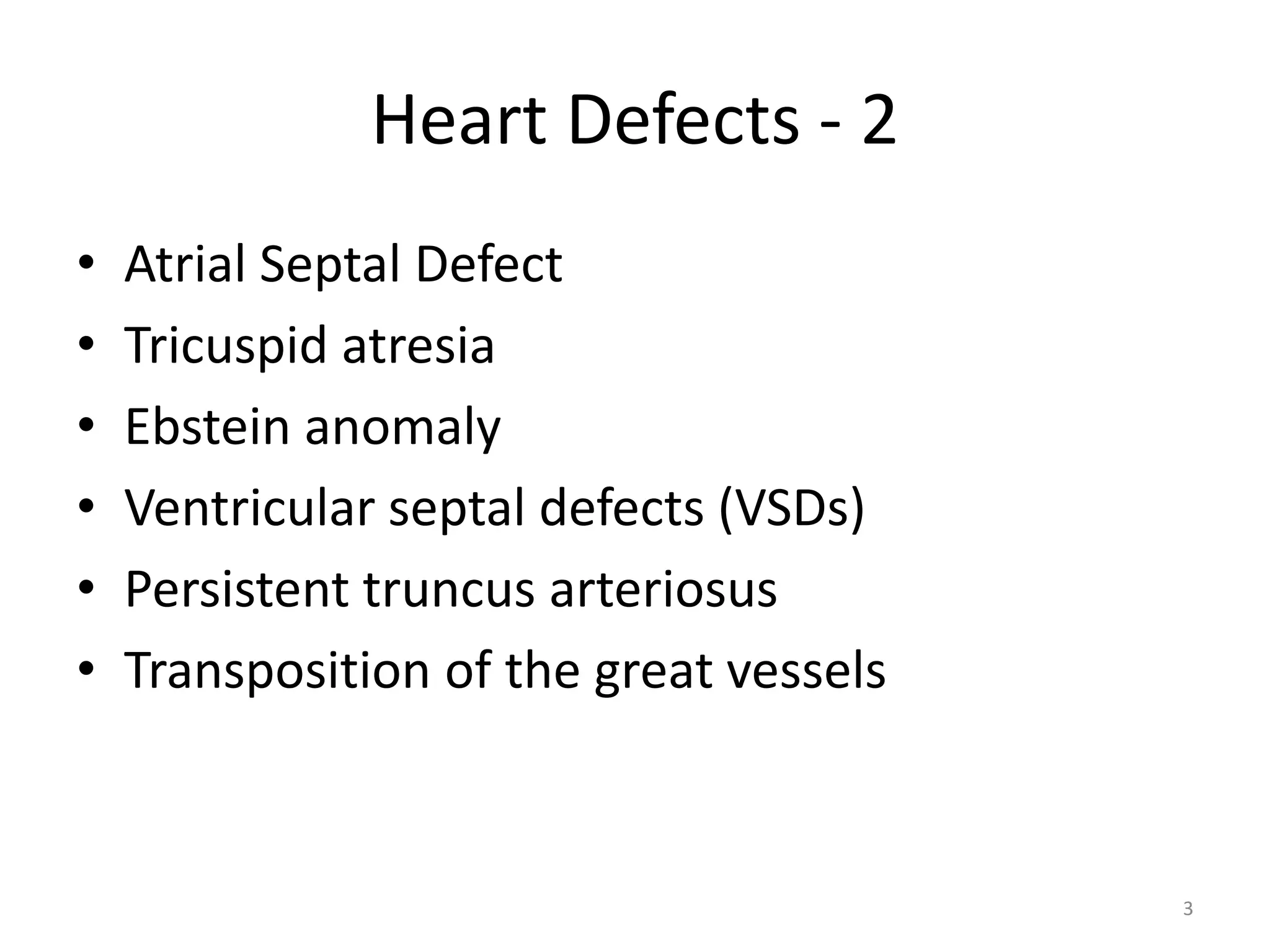Heart Defects | PPTX