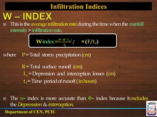 L6 infiltrationr rate calculation | PPTX