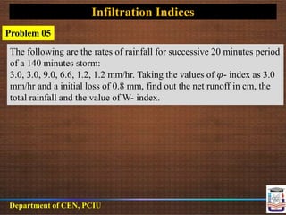 L6 infiltrationr rate calculation | PPTX