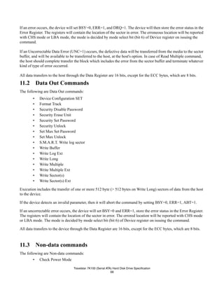hard disk drive specification travelstar 7k100 | PDF